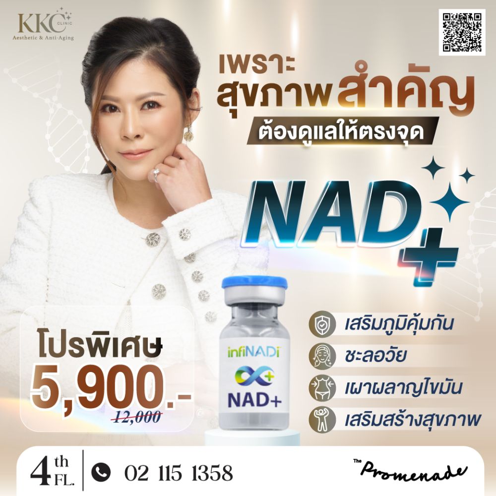 ผิวสุขภาพแข็งแรง ด้วยโปรแกรม NAD+ - THE PROMENADE
